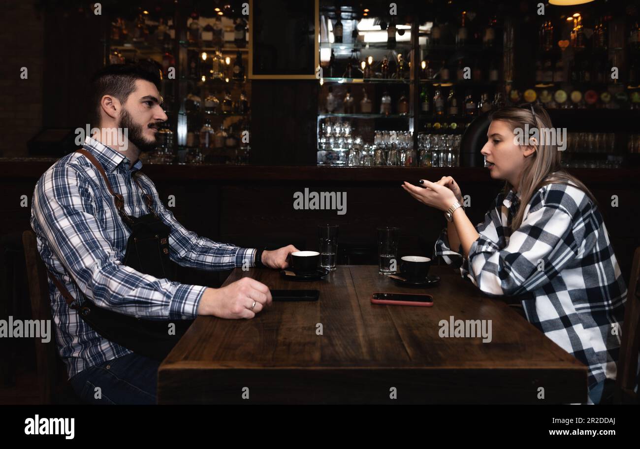 Bartender barista hi-res stock photography and images - Alamy