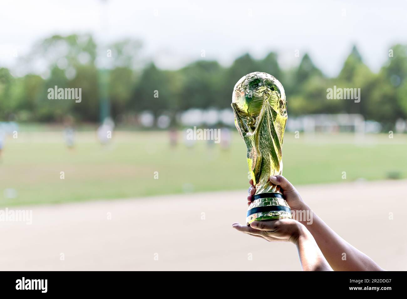 Songkhla, Hat Yai, Thailand 31 Aug 2022: Qatar, World Cup 2022 with ...