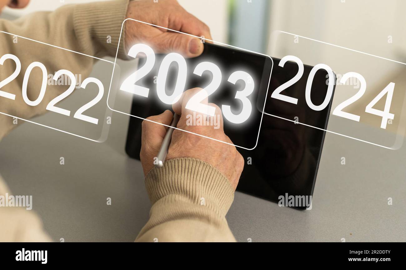 Development of successful economic growth in 2022, 2023 to 2024 concept ...