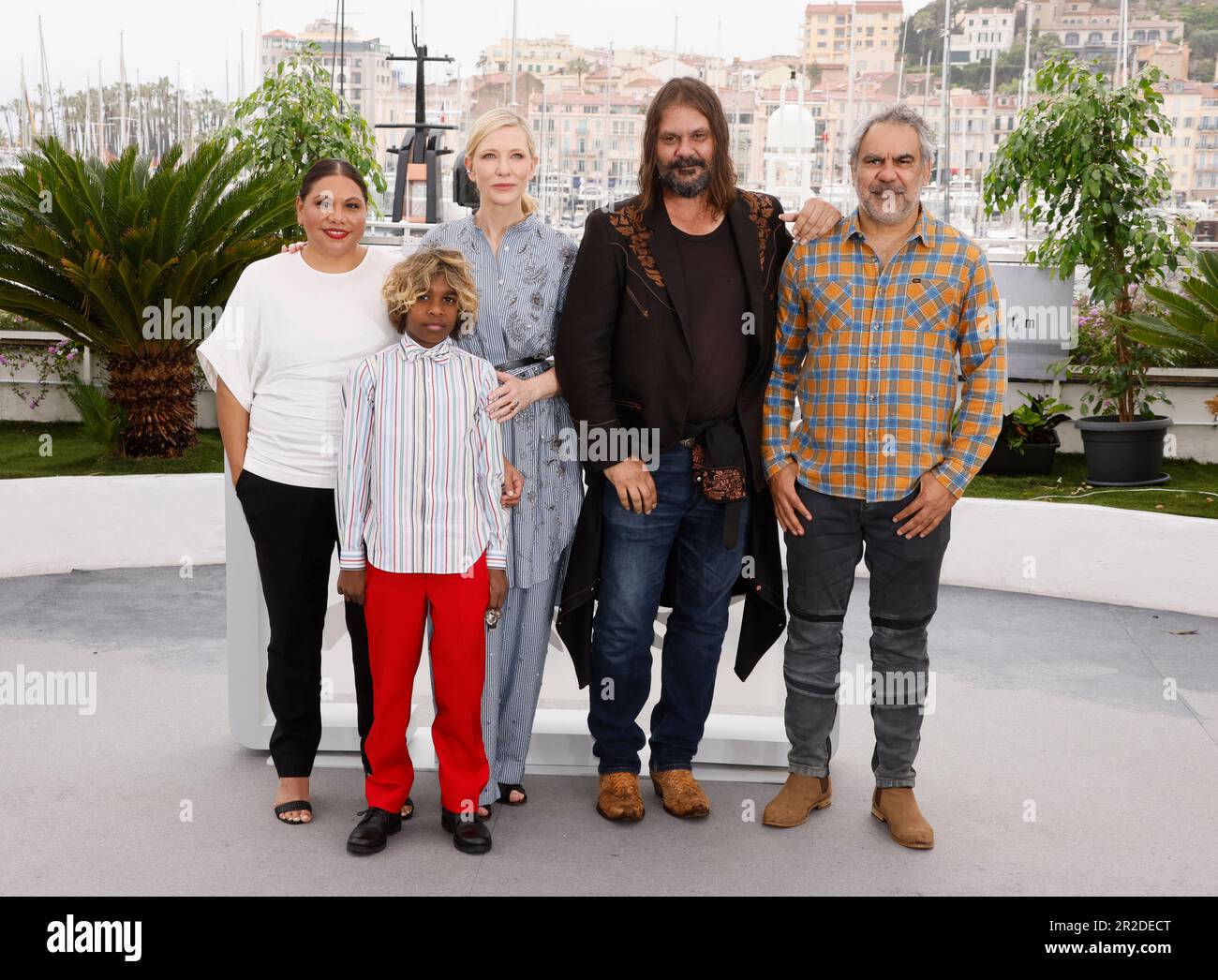Deborah Mailman, from left, Aswan Reid, Cate Blanchett, director ...
