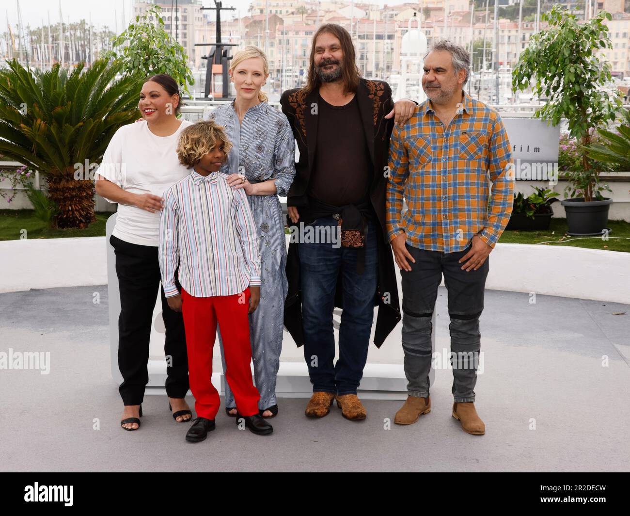 Deborah Mailman, from left, Aswan Reid, Cate Blanchett, director ...