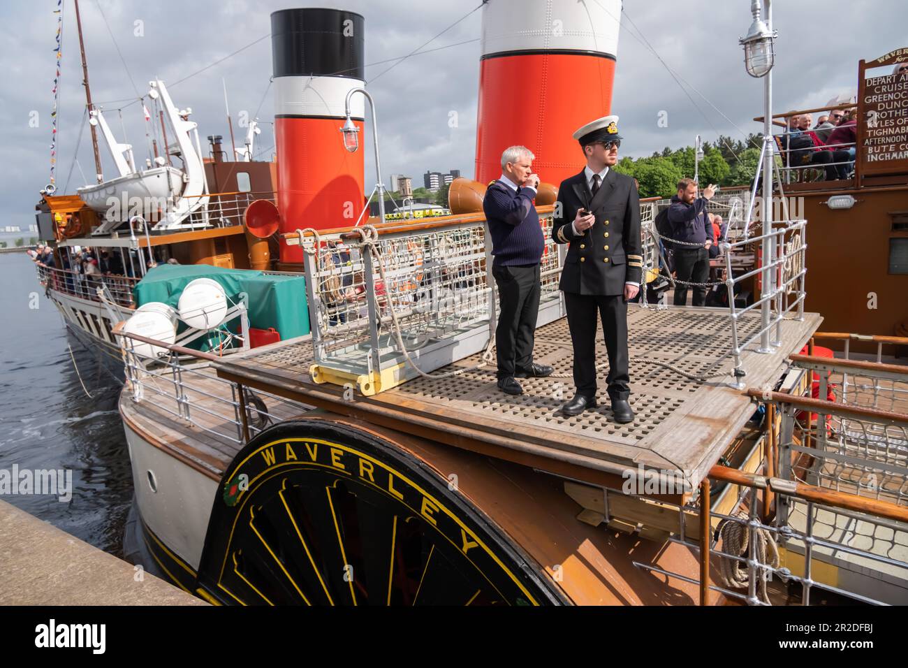 Glasgow, Scotland, UK. 19th May, 2023. PS Waverley, the world's last ...