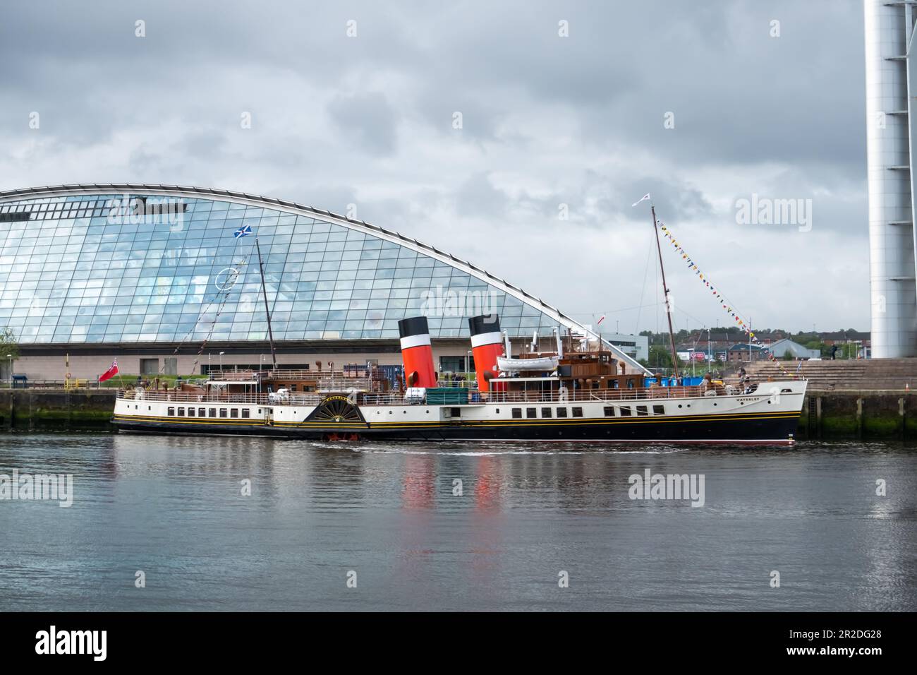Glasgow, Scotland, UK. 19th May, 2023. PS Waverley, the world's last ...