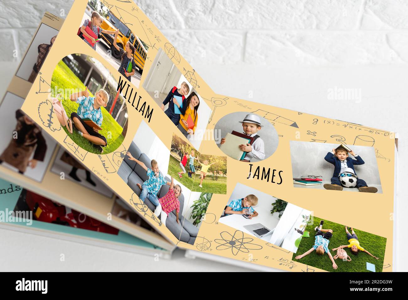 graduation album, photo book, image stories Stock Photo - Alamy