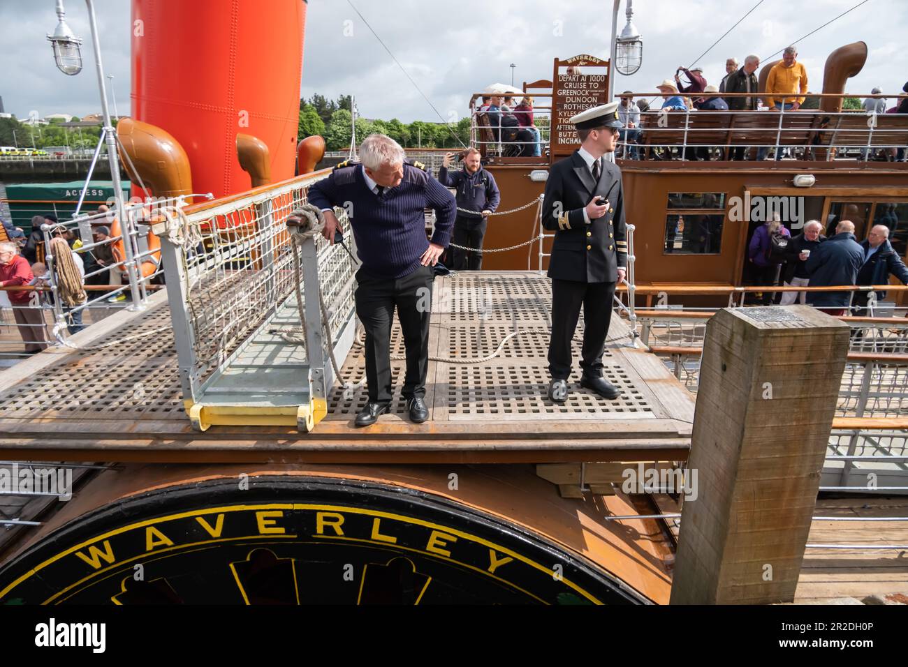 Glasgow, Scotland, UK. 19th May, 2023. PS Waverley, the world's last ...