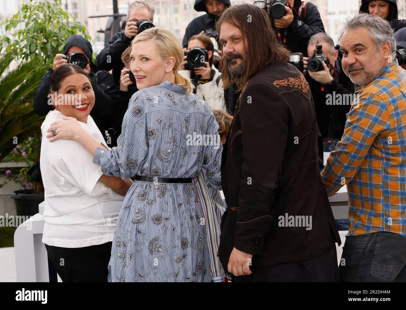 Deborah Mailman, from left, Cate Blanchett, director Warwick Thornton ...