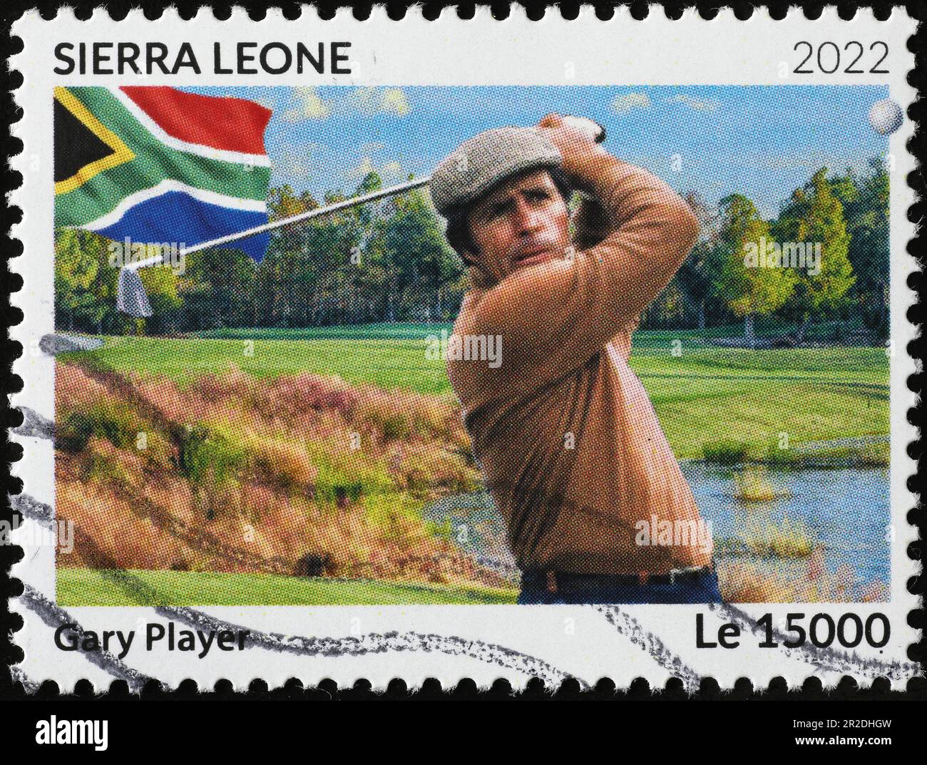 Golfer Gary Player on postage stamp Stock Photo - Alamy
