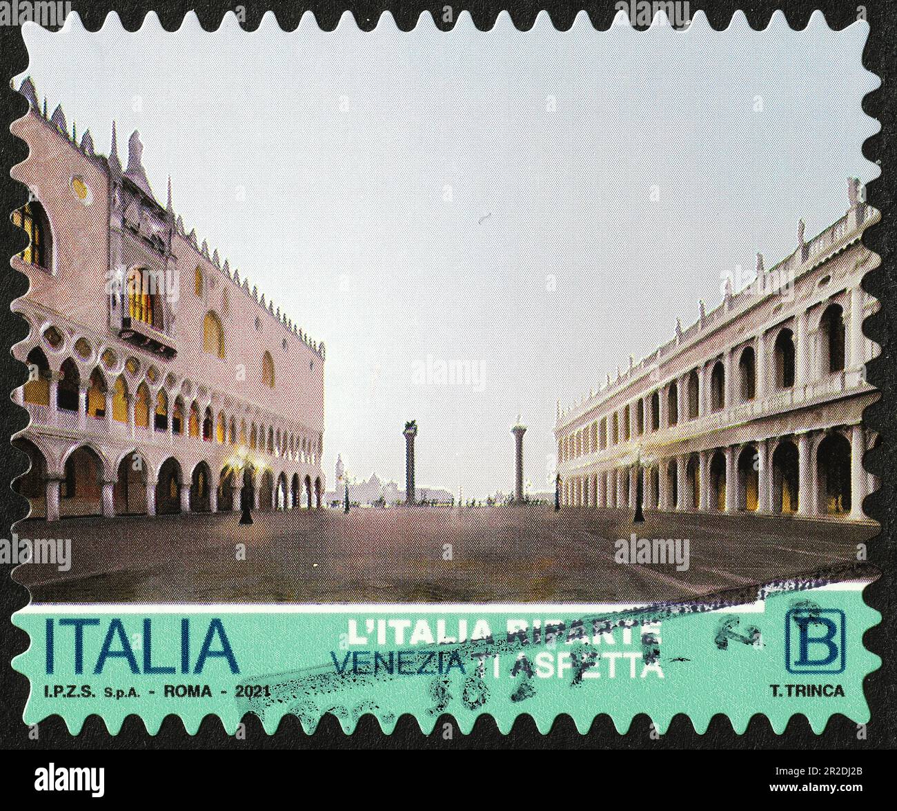 Venice stamp hi-res stock photography and images - Alamy