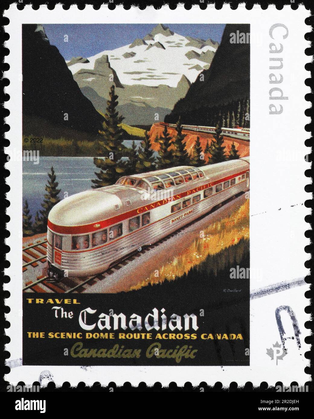 Vintage travel poster advertising canadian hi-res stock photography and ...