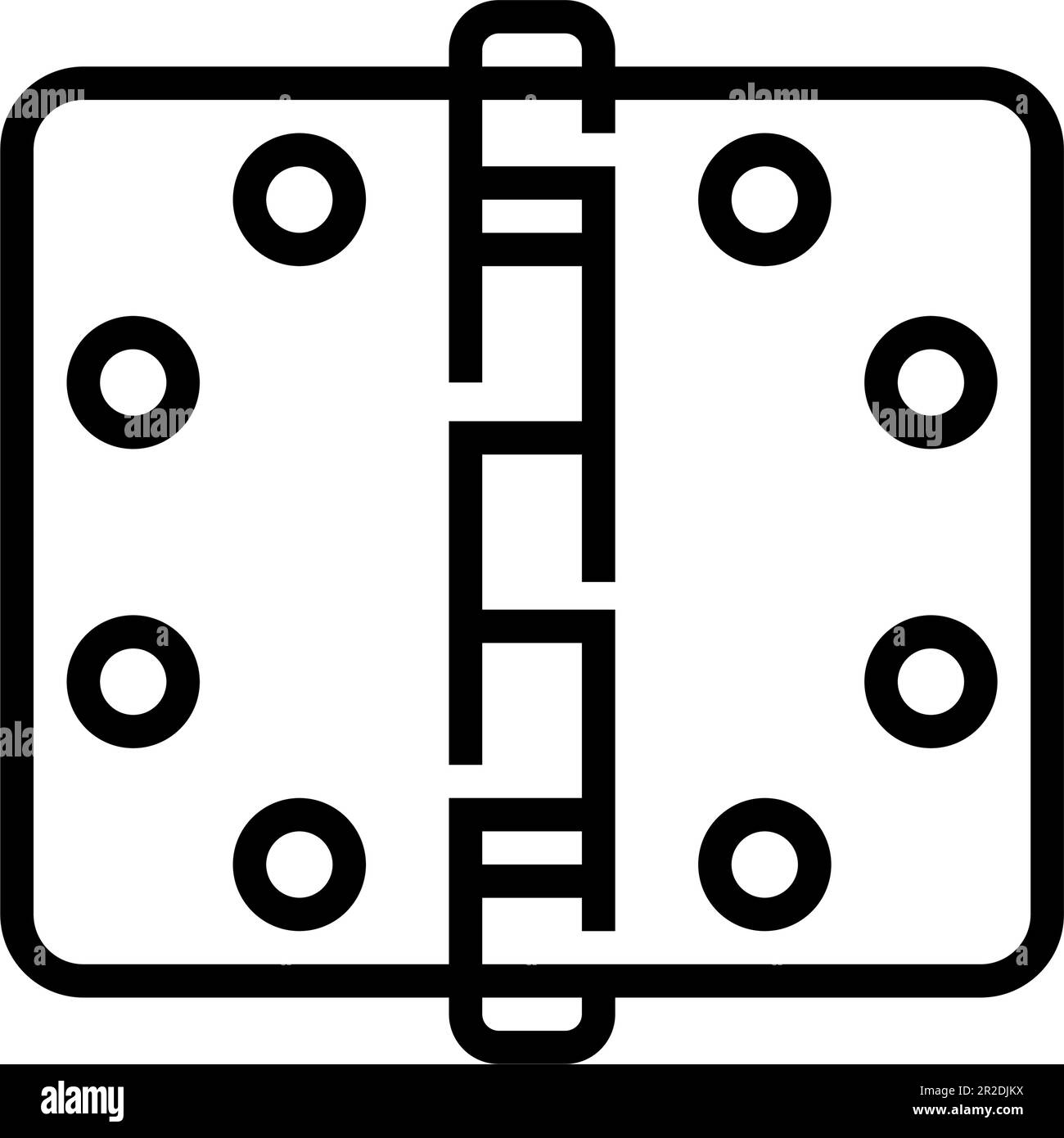 hinge hardware furniture fitting line icon vector illustration Stock ...