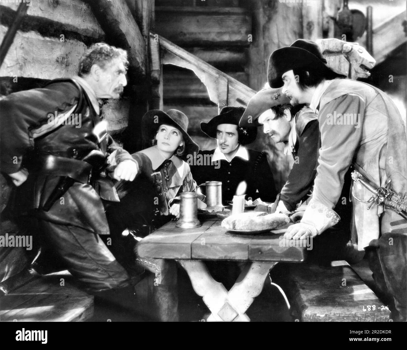 C. AUBREY SMITH GRETA GARBO JOHN GILBERT and PAUL HURST in QUEEN ...