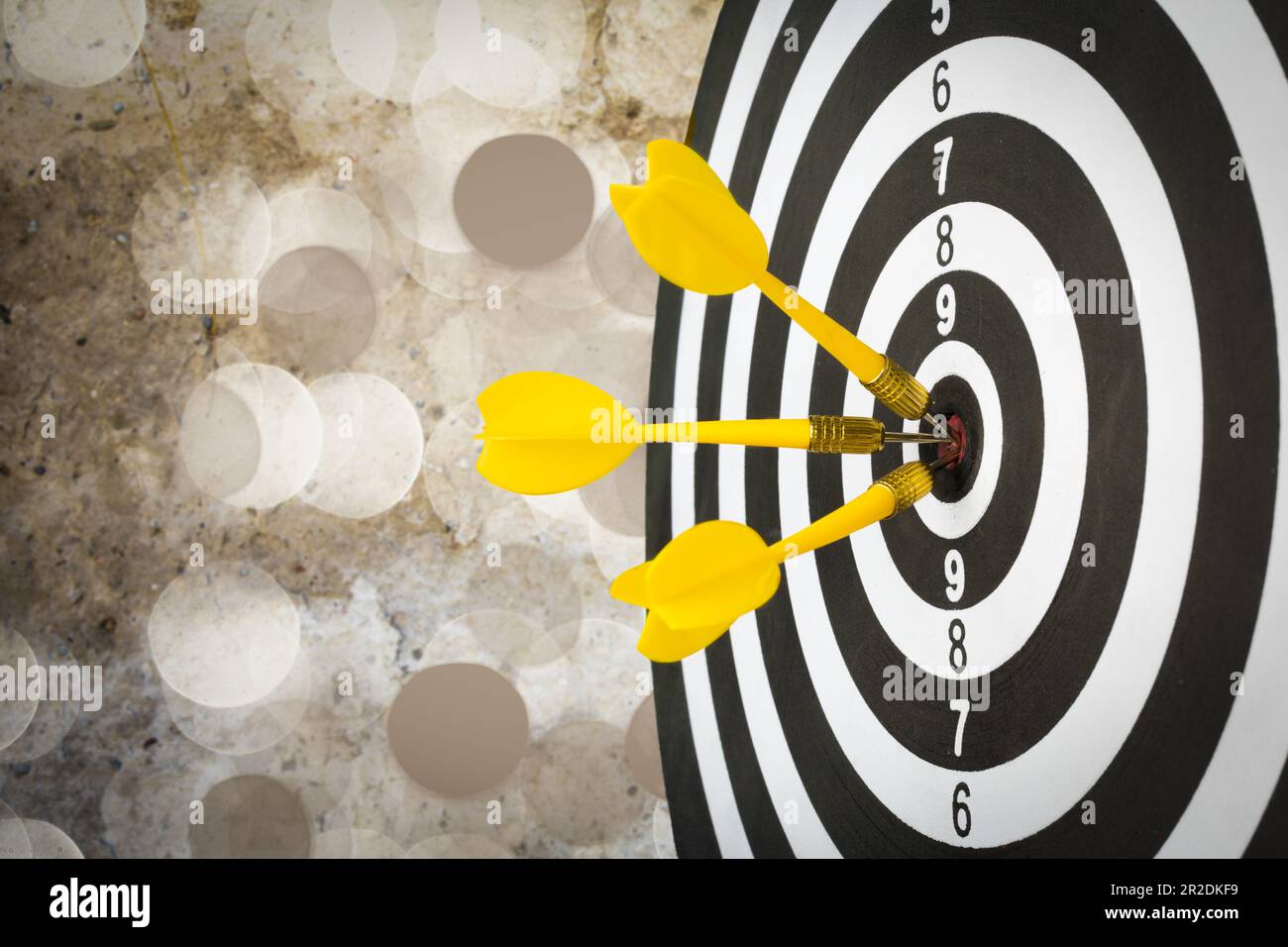 Success hitting target, aim goal achievement concept Stock Photo - Alamy