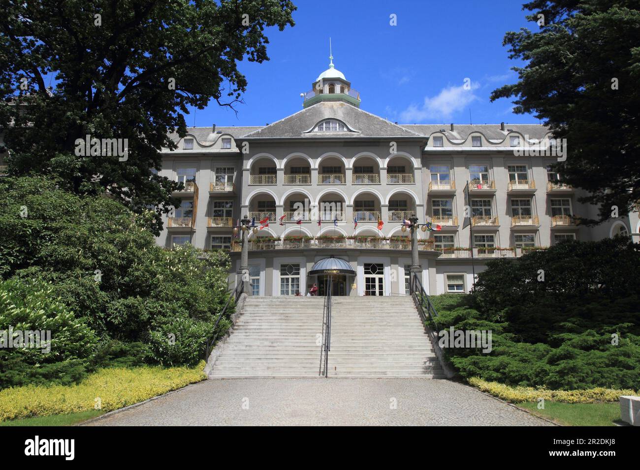 Jesenik,Czech Republic-July 19,2016: Main Spa hotel ,It is world´s ...