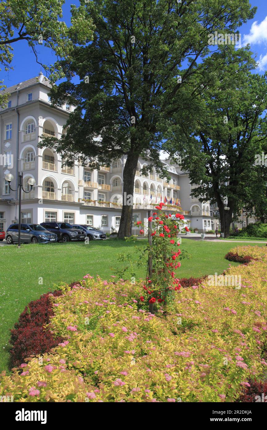 Jesenik,Czech Republic-July 19,2016: Main Spa hotel ,It is world´s ...