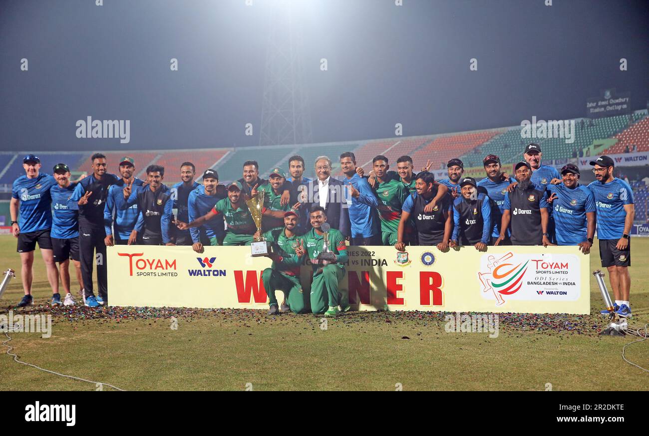 BCB president Nazmul Hasan MP celebrates ODI Series winning moment ...