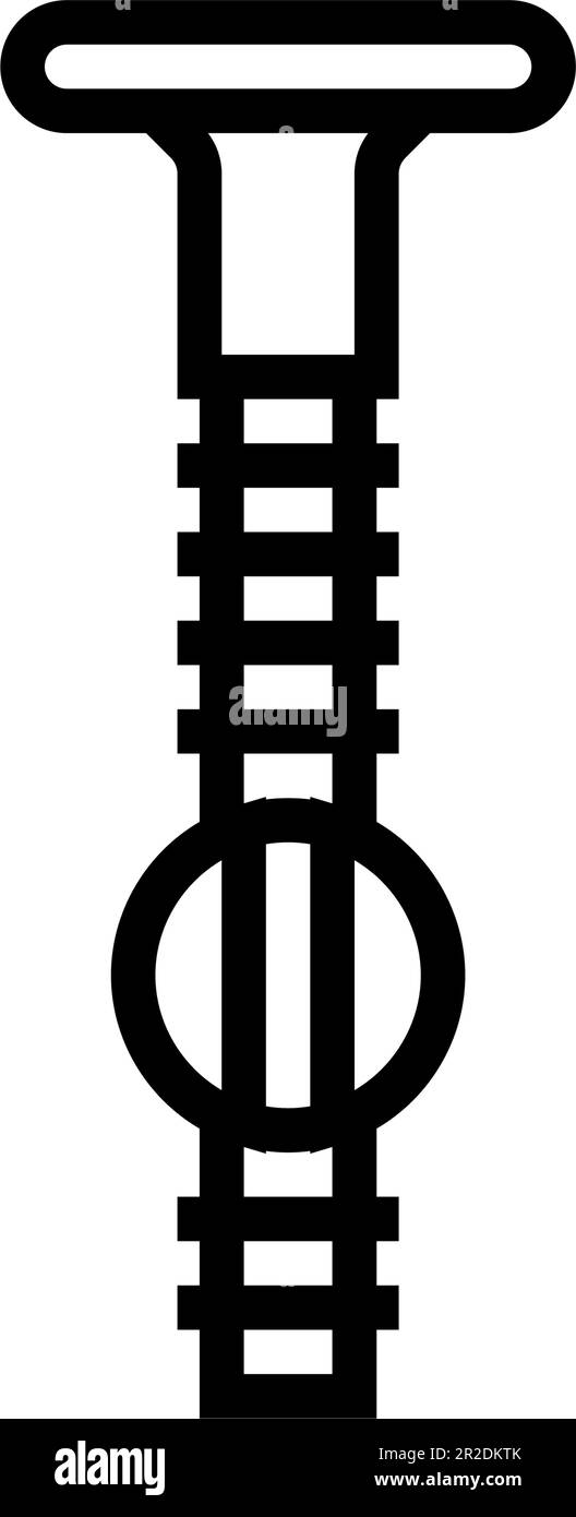 furniture bolt hardware fitting line icon vector illustration Stock ...