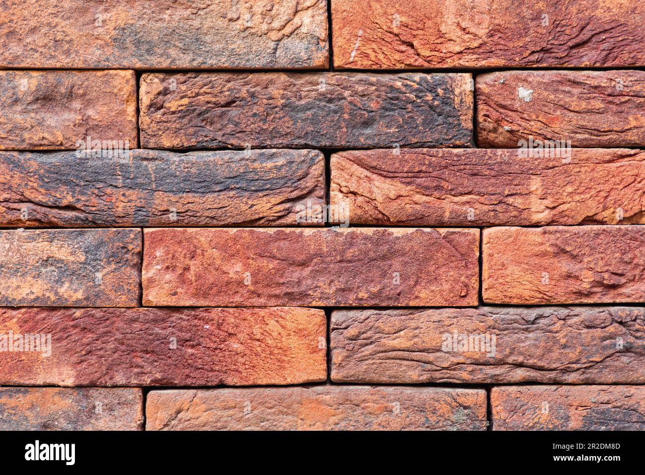 Rustic Look Rusty Colour Bricks Wall Background Stock Photo - Alamy