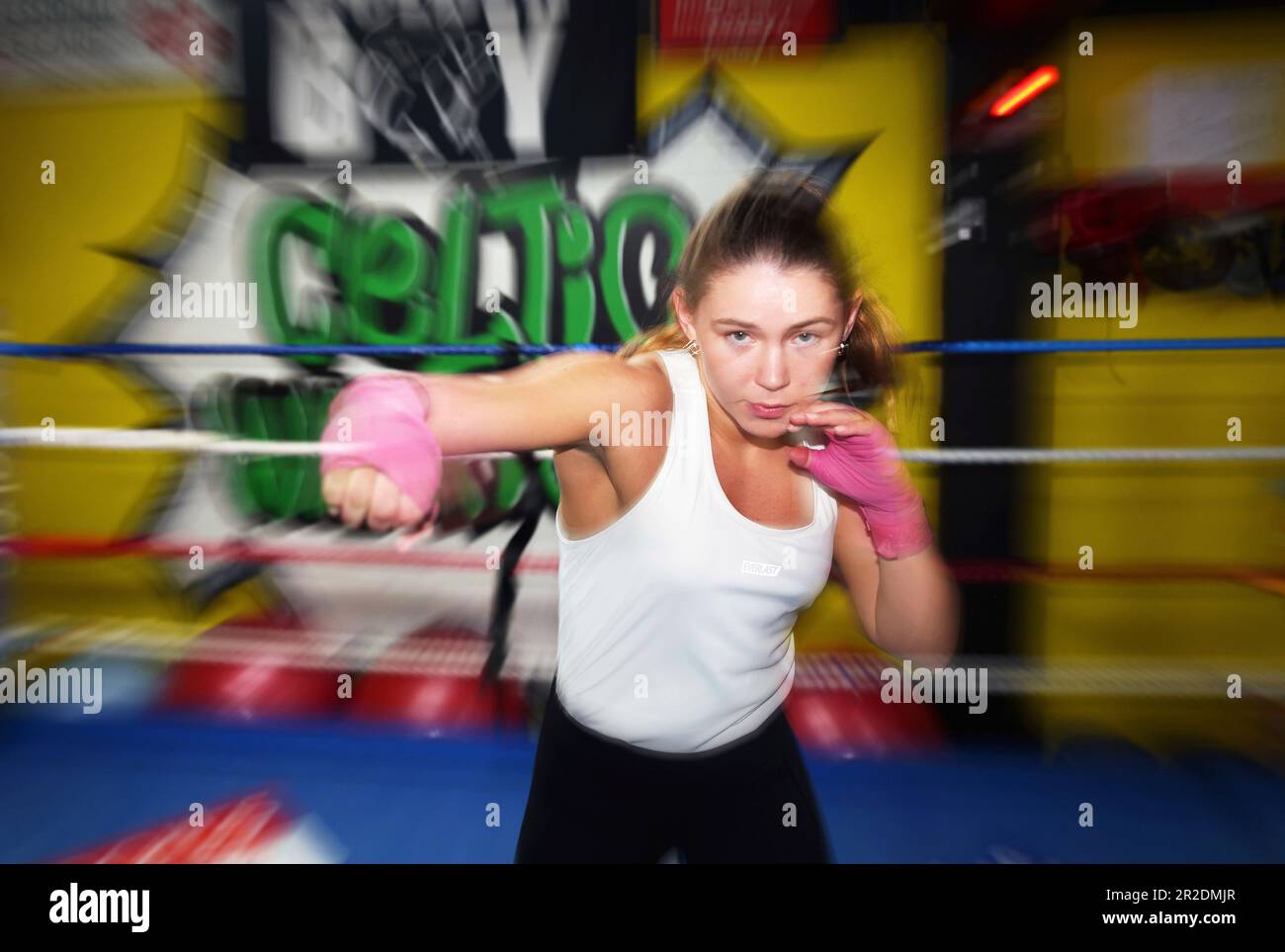 Boxer Kaci Rock, under-22 national champion in the welterweight ...