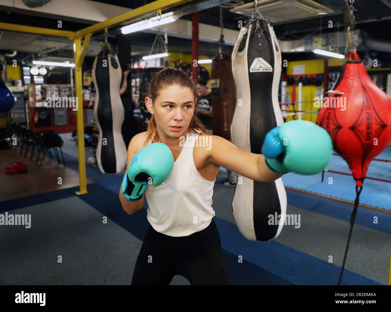 Boxer Kaci Rock, under-22 national champion in the welterweight ...