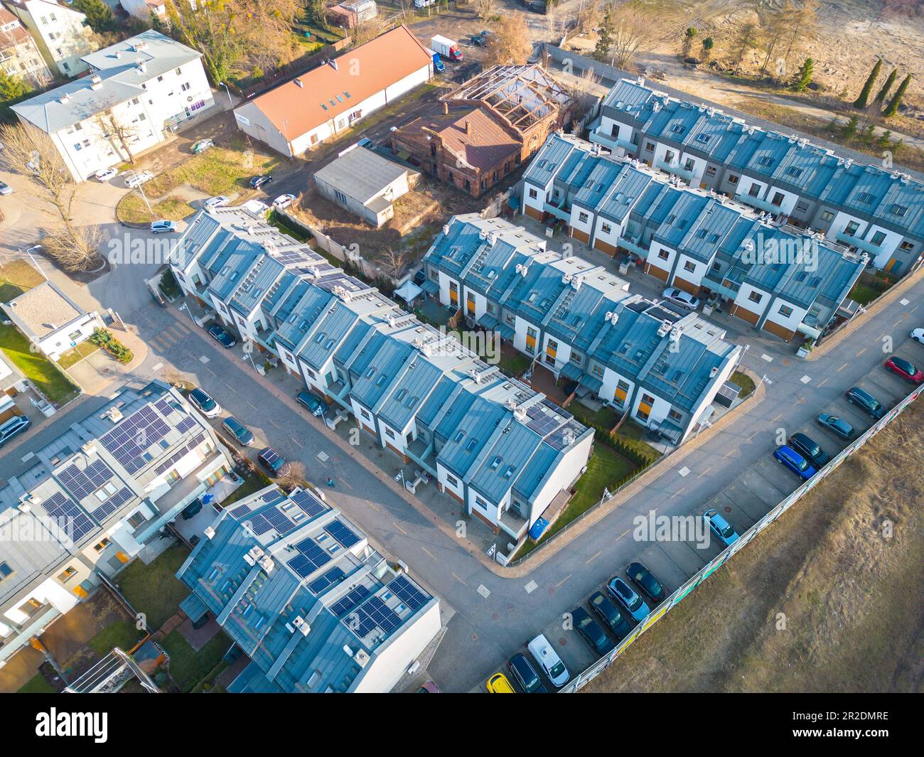 Aerial view suburb chicago illinois hi-res stock photography and images ...