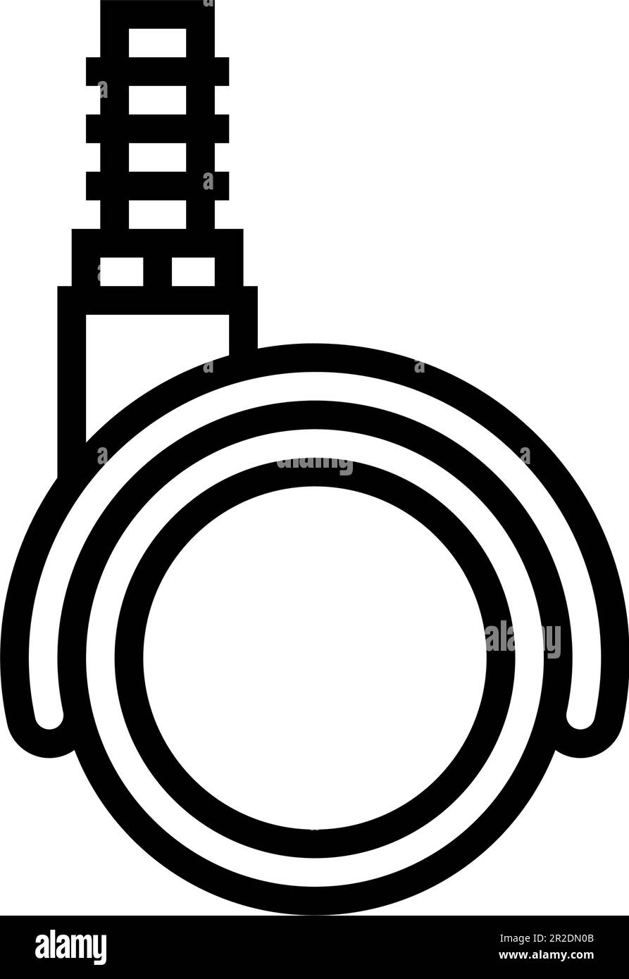 furniture caster hardware fitting line icon vector illustration Stock ...