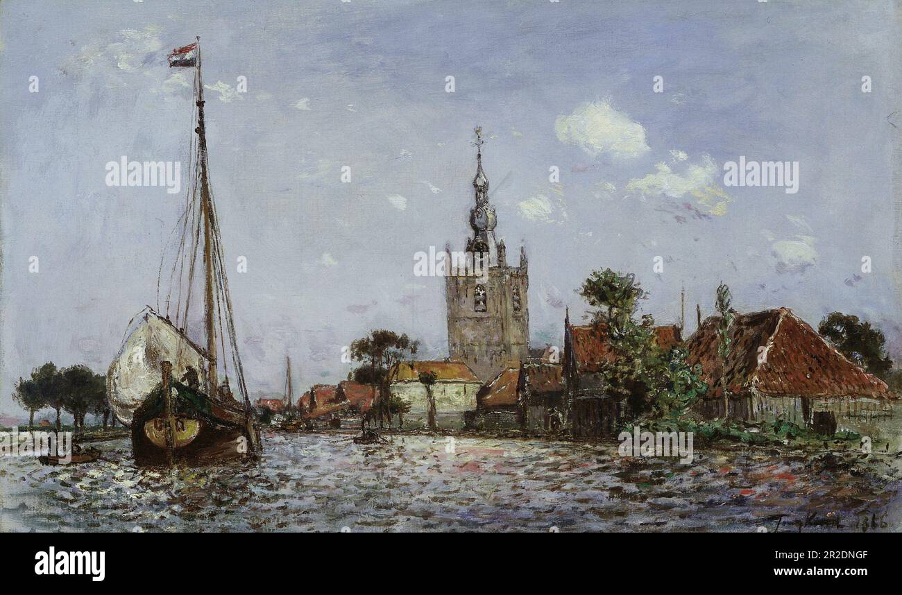 The Church of Overschie Date: 1866 Artist: Johan Barthold Jongkind ...