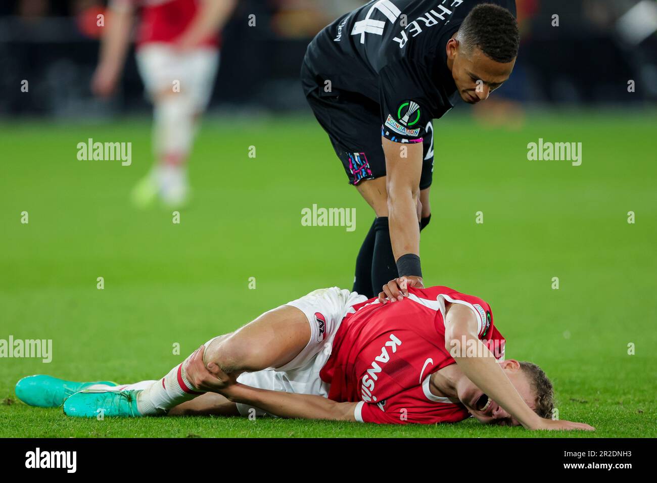 18-05-2023: Sport: AZ v Westham ALKMAAR, NETHERLANDS - MAY 18: Sven Mijnans (AZ Alkmaar) during ...