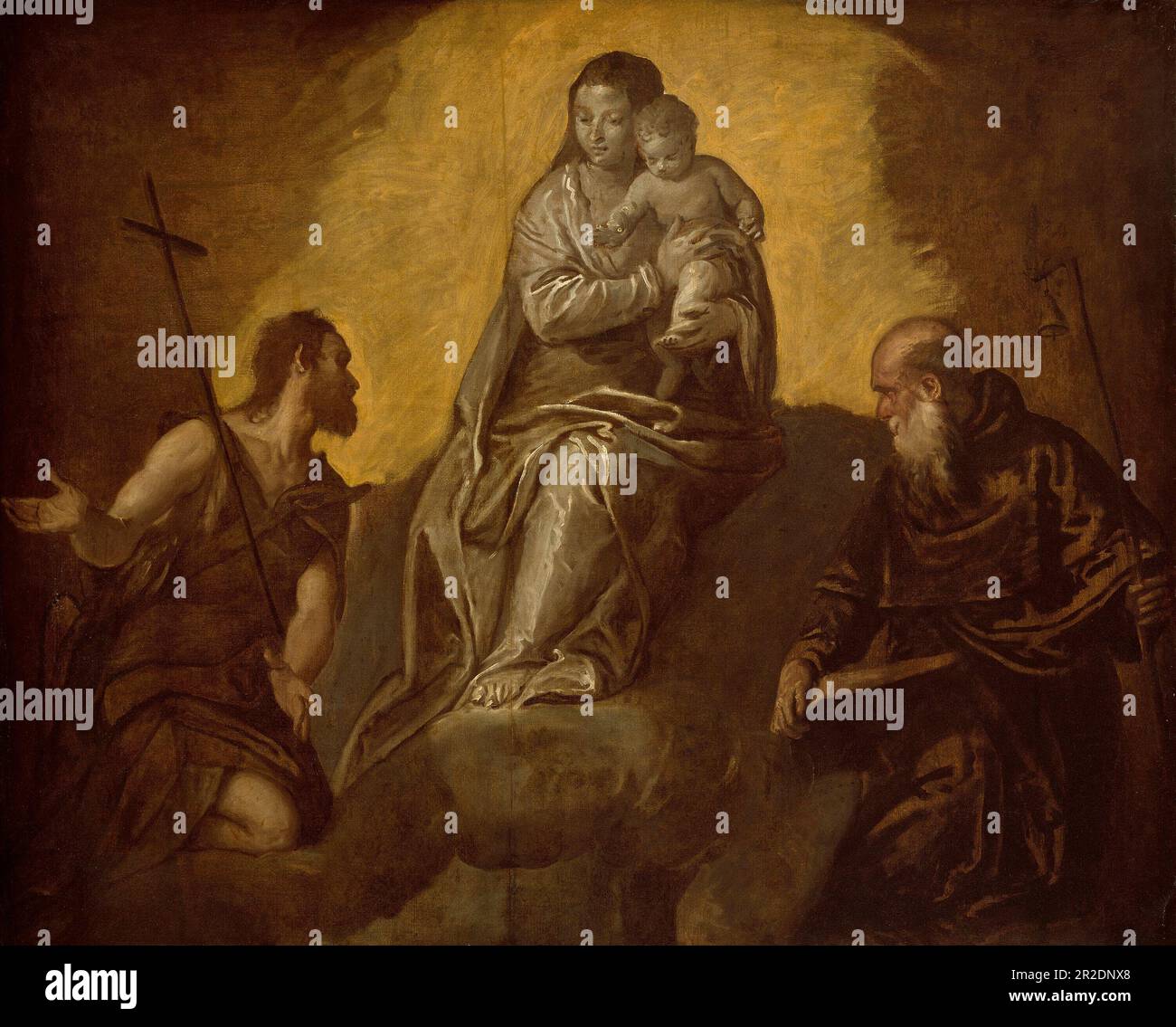 Virgin and Child with Saints John the Baptist and Anthony Abbot Date ...