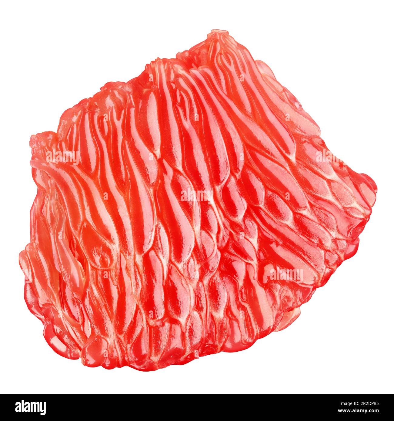 Flesh of grapefruit citrus fruit isolated on white background with ...