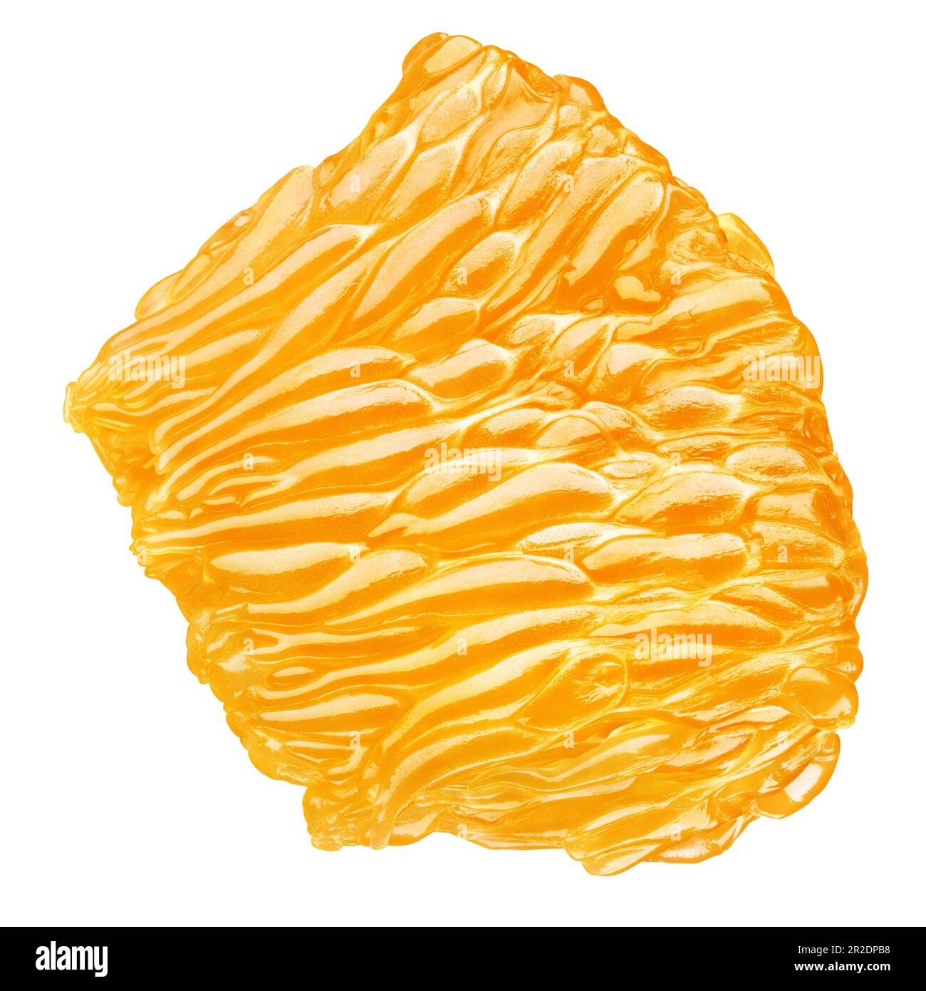 Flesh of orange clementine citrus fruit isolated on white background ...