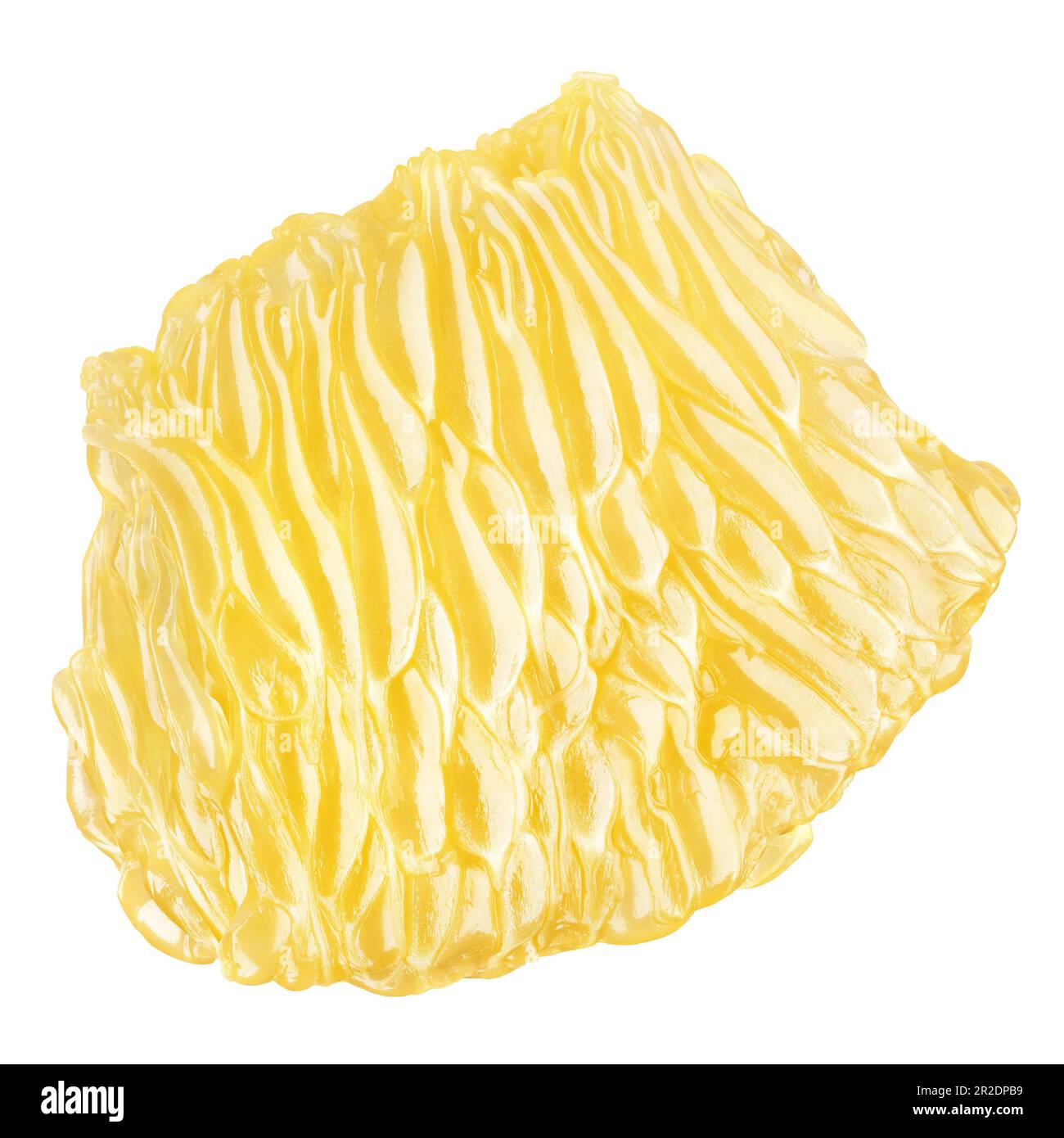 Flesh of pomelo citrus fruit isolated on white background with clipping ...