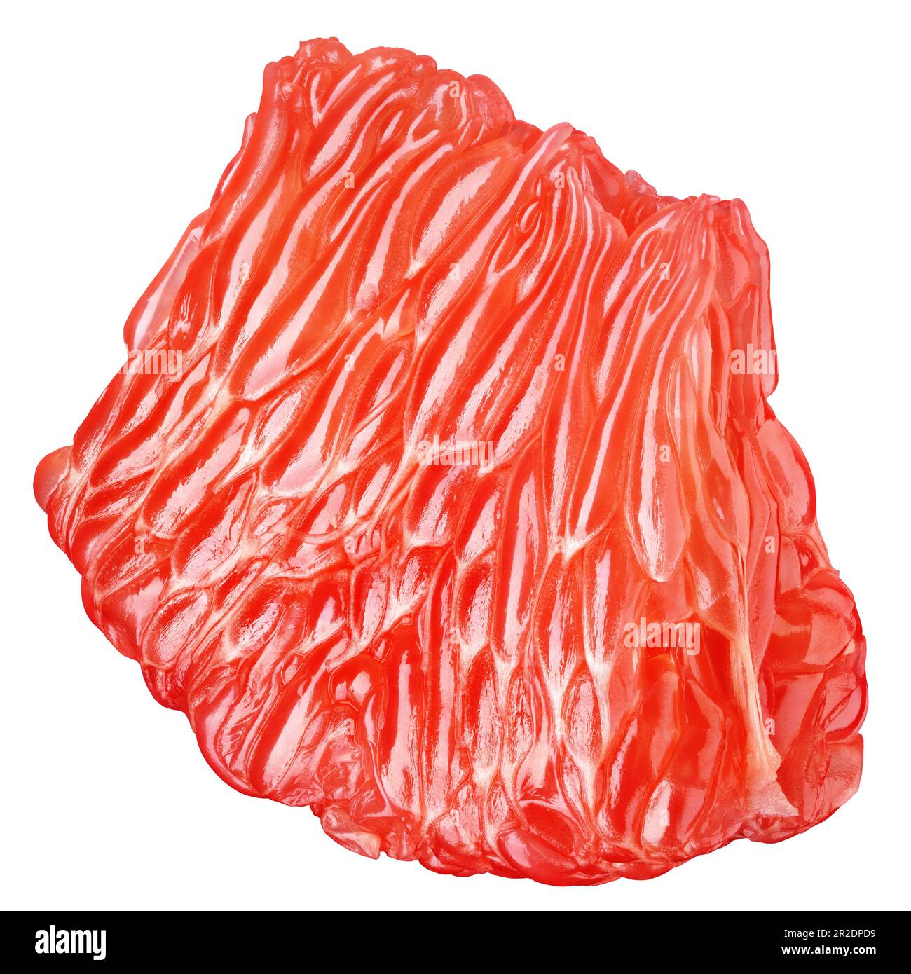 Flesh of grapefruit citrus fruit isolated on white background with ...