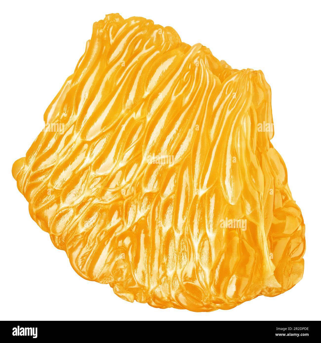 Flesh of orange clementine citrus fruit isolated on white background ...