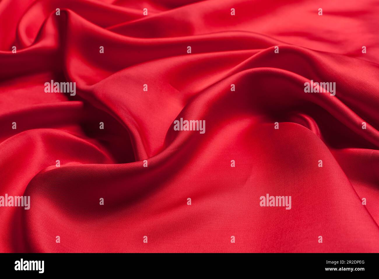 Red cloth waves background texture Stock Photo - Alamy