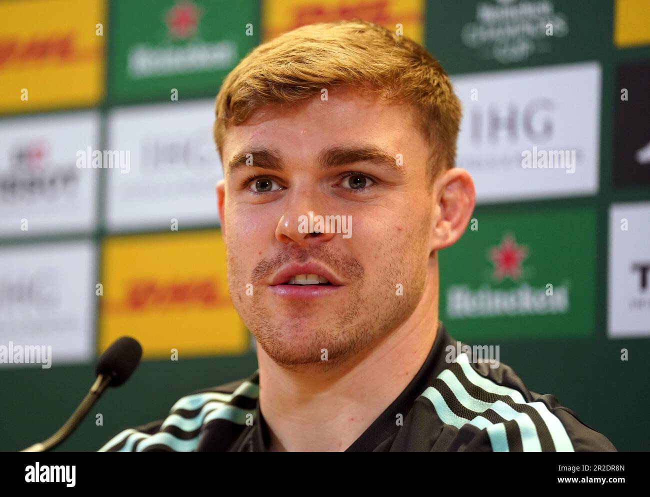Leinster's Garry Ringrose during a press conference at Aviva Stadium ...