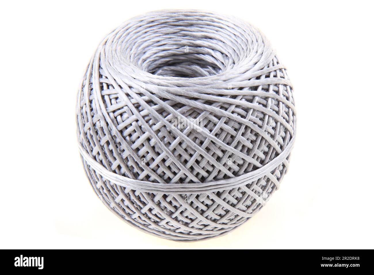 grey rope roll isolated on the white background Stock Photo - Alamy