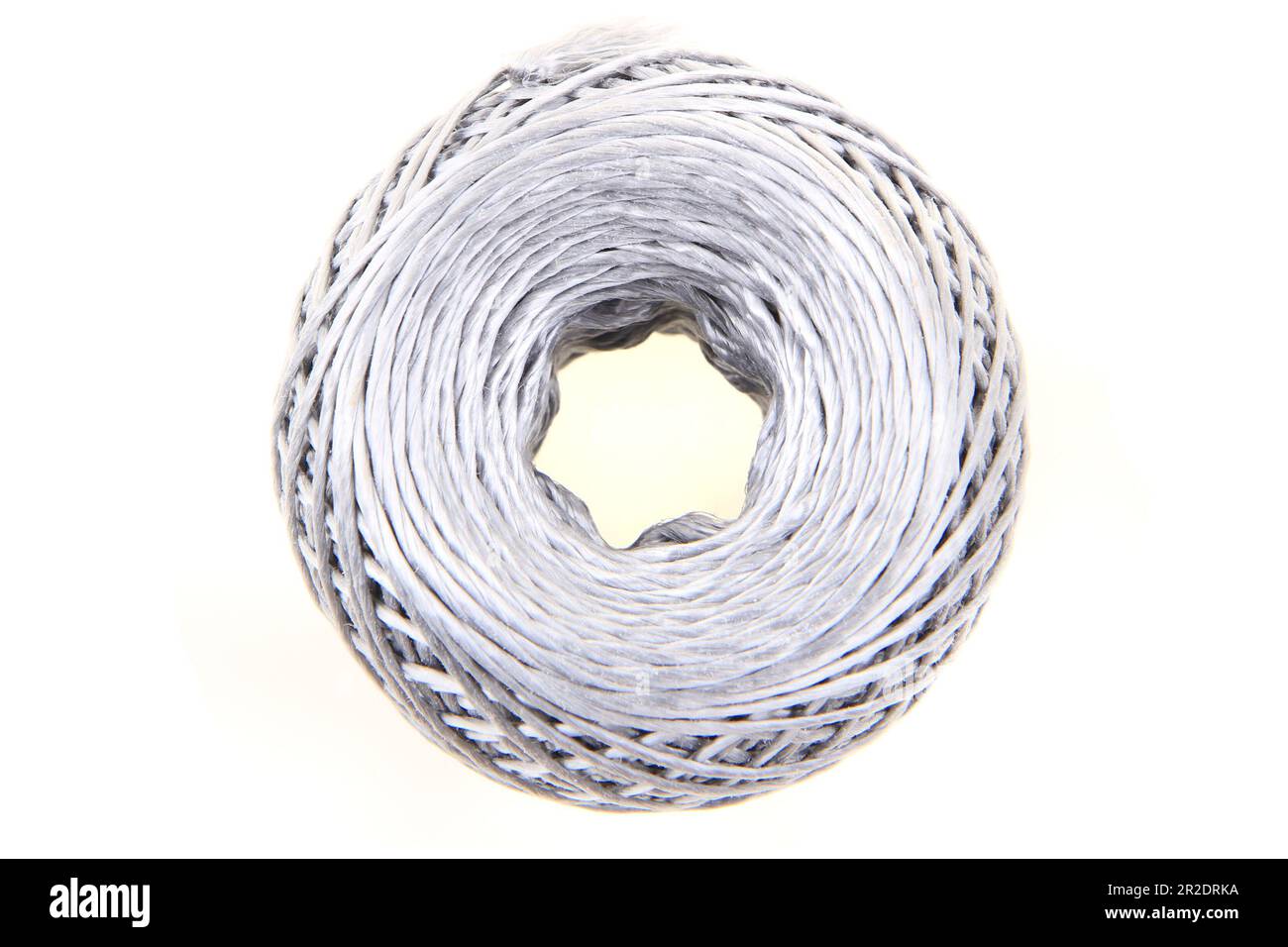grey rope roll isolated on the white background Stock Photo - Alamy