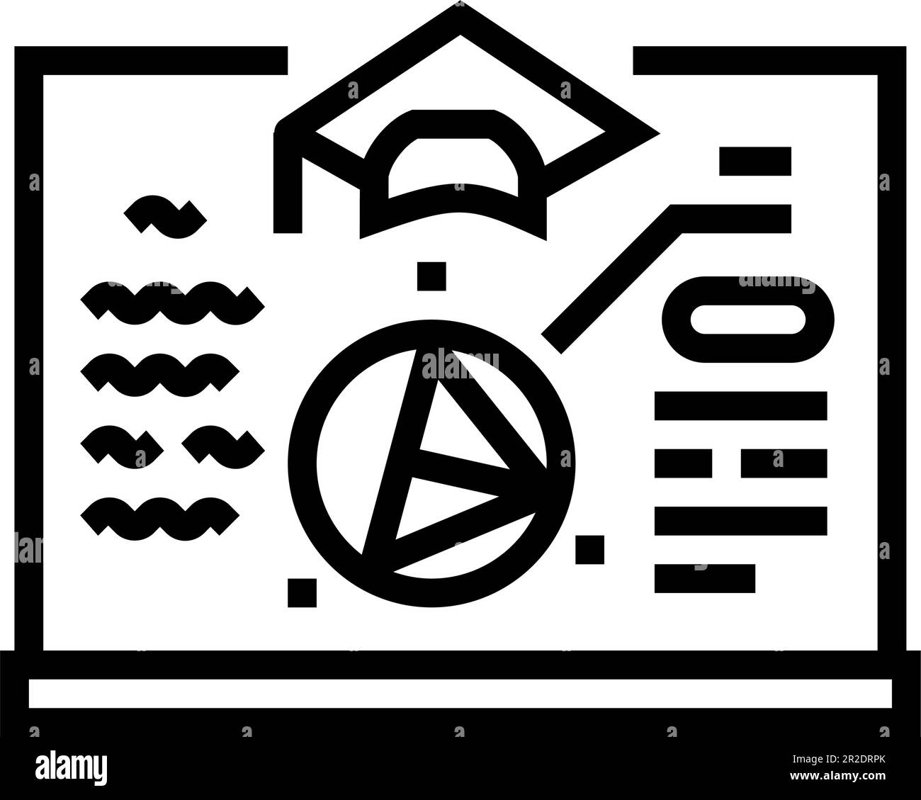 study math science education line icon vector illustration Stock Vector ...