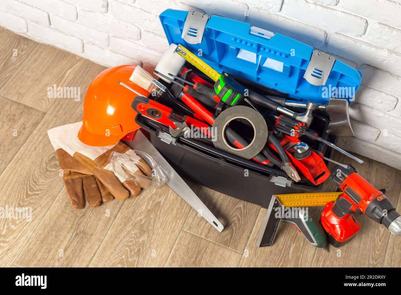 Support service concept. Toolbox with tools Stock Photo - Alamy