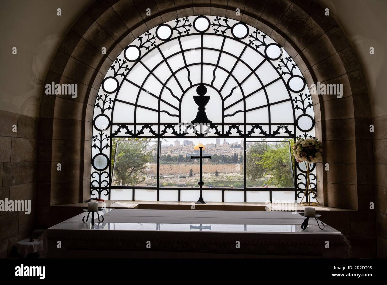 Dominus Flevit Church in Jerusalem, Israel Stock Photo - Alamy