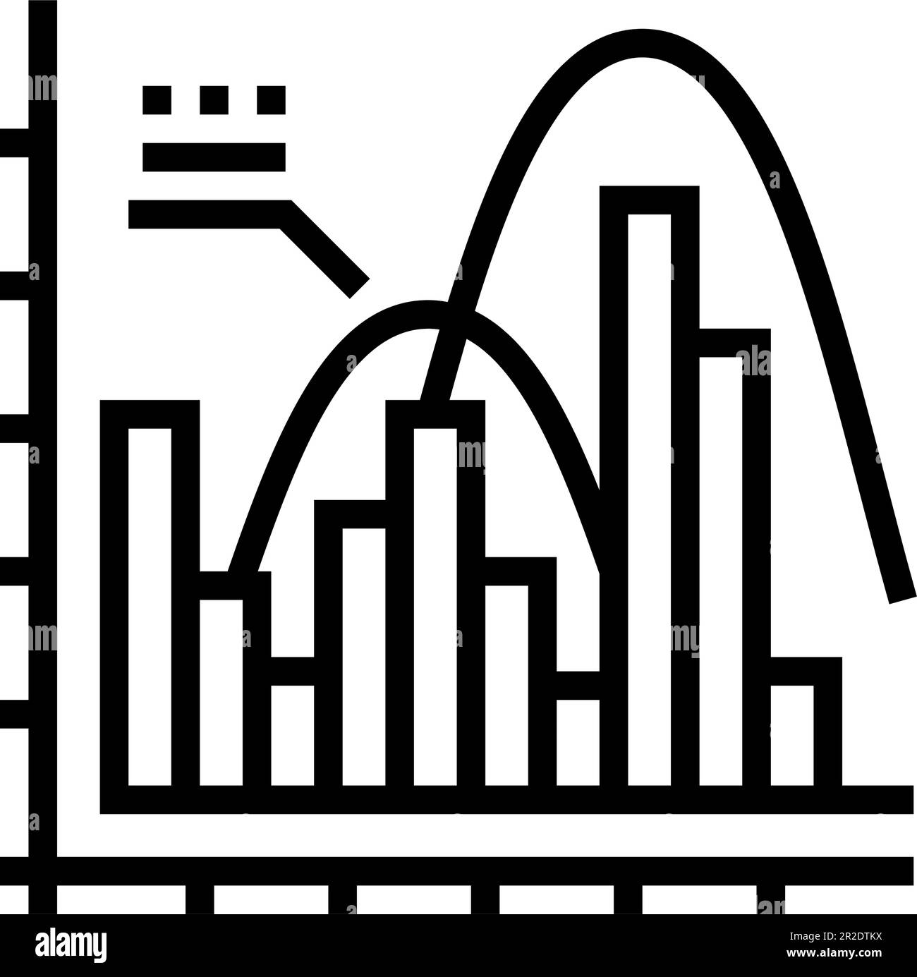 statistics math science education line icon vector illustration Stock ...