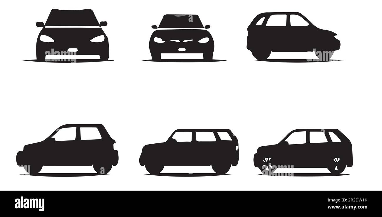 Car silhouette vector vectors hi-res stock photography and images - Alamy