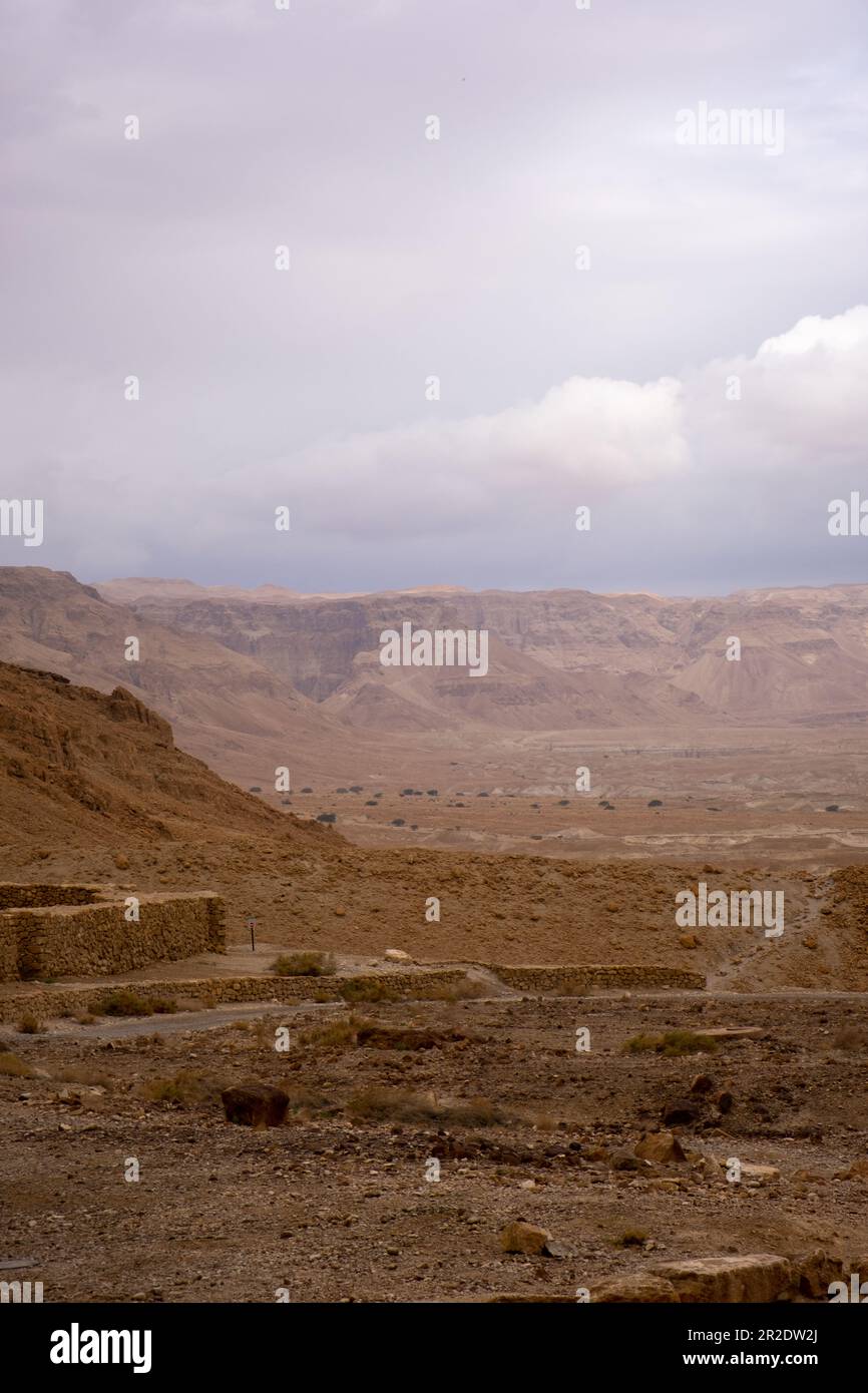 View of Judaean Desert, Southern District, Israel Stock Photo - Alamy