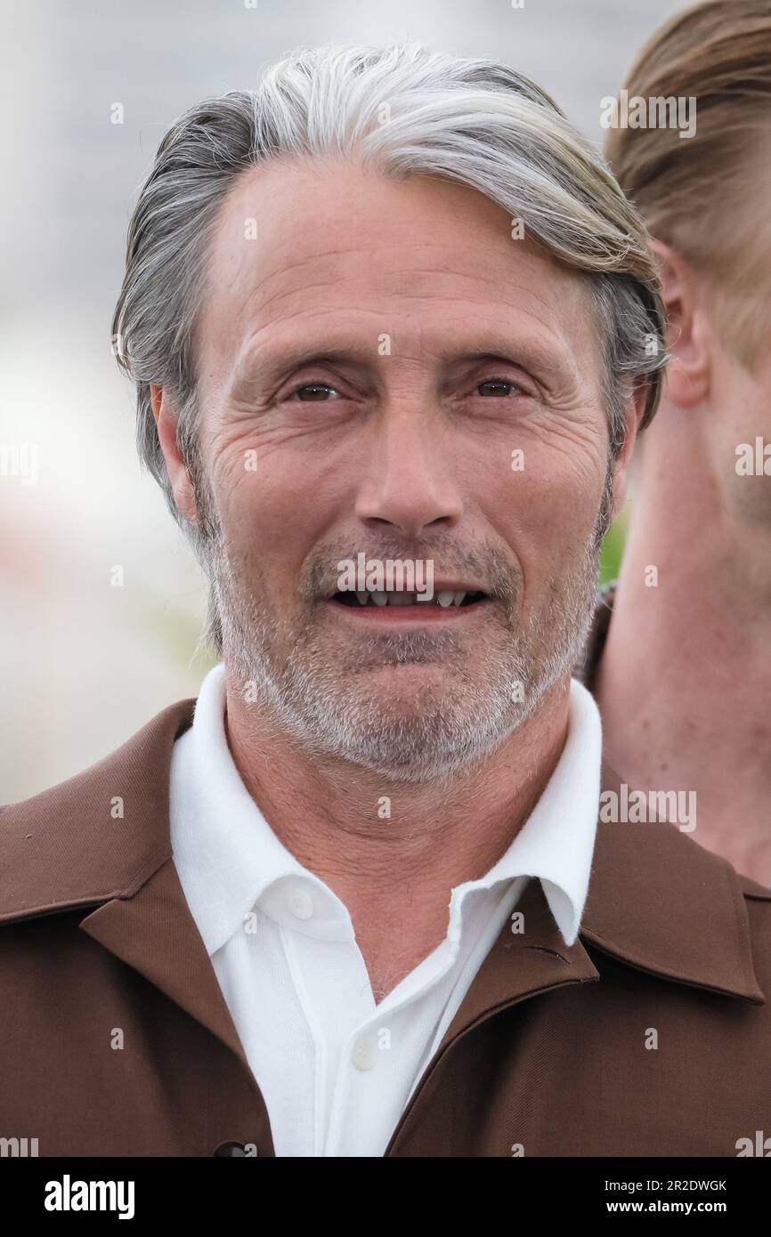 Cannes, France. 19th May, 2023. Mads Mikkelsen photographed during the ...