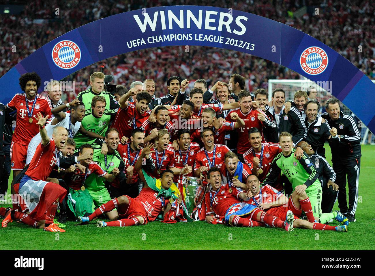 ARCHIVE PHOTO: 10 years ago, on May 25, 2013, FC Bayern Munich won the ...