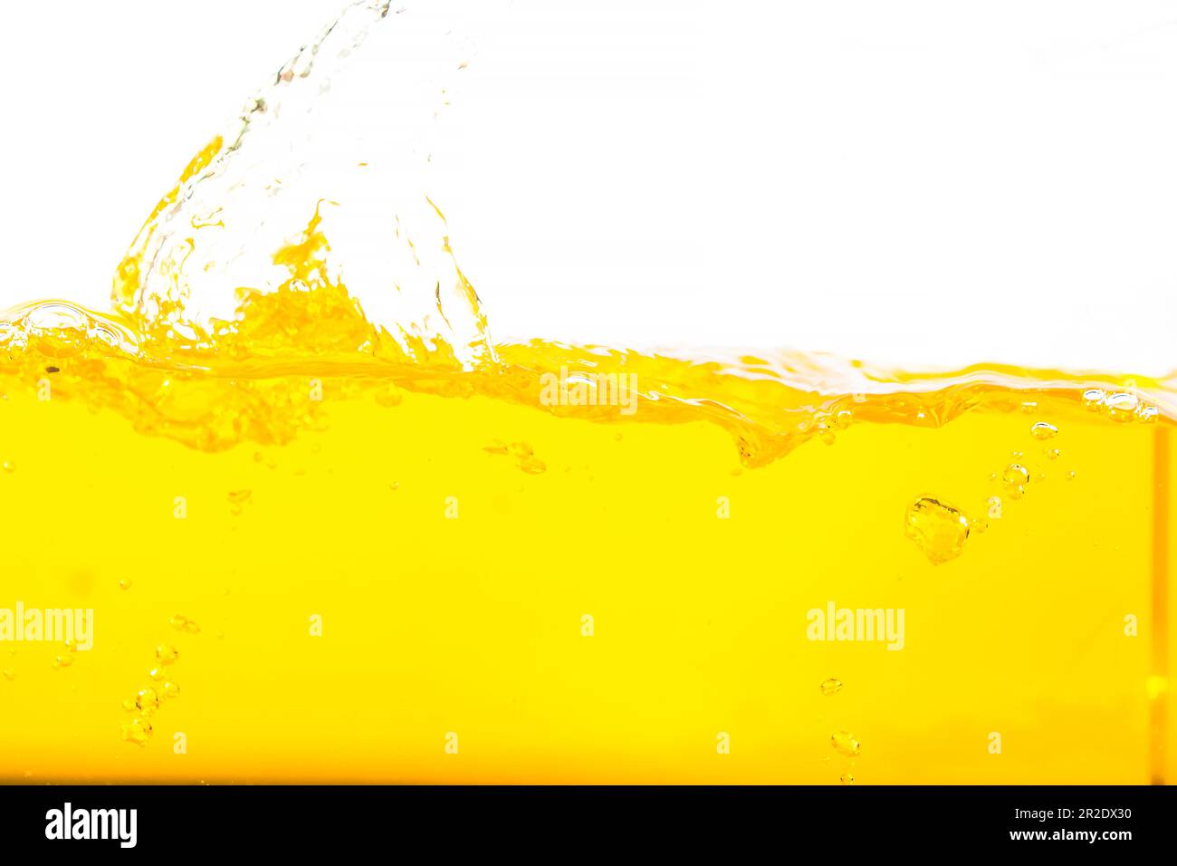 Orange water splash , Orange Water Surface Splash and bubbles on white ...