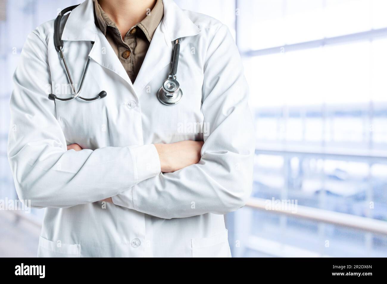Medical blue background doctor with a stethoscope Stock Photo - Alamy