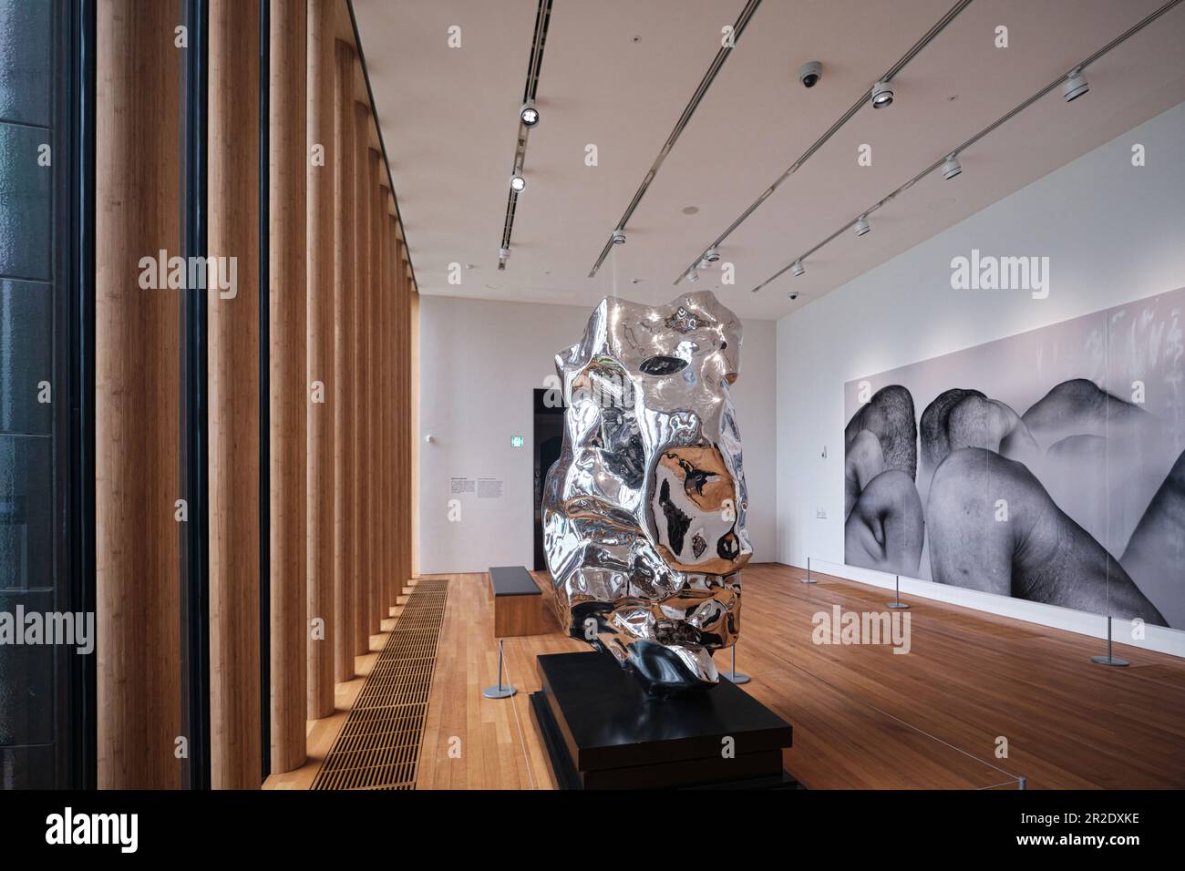Hong Kong, China - April 10 2023: Interior of M+ Plus Museum in West ...