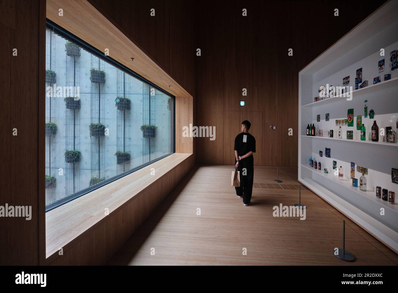 Hong Kong, China - April 10 2023: Interior of M+ Plus Museum in West ...