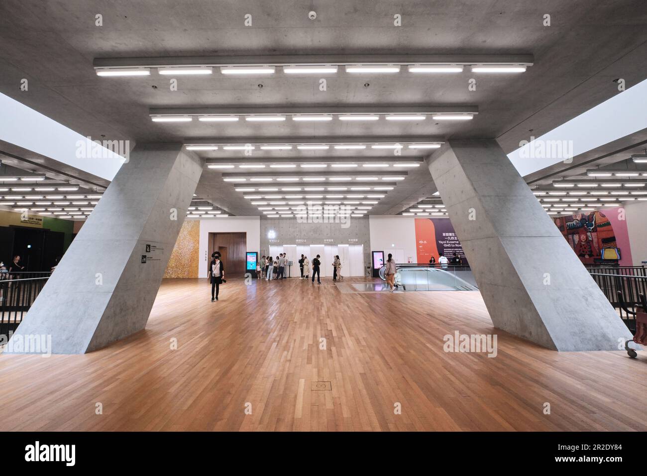 Hong Kong, China - April 10 2023: Interior of M+ Plus Museum in West ...